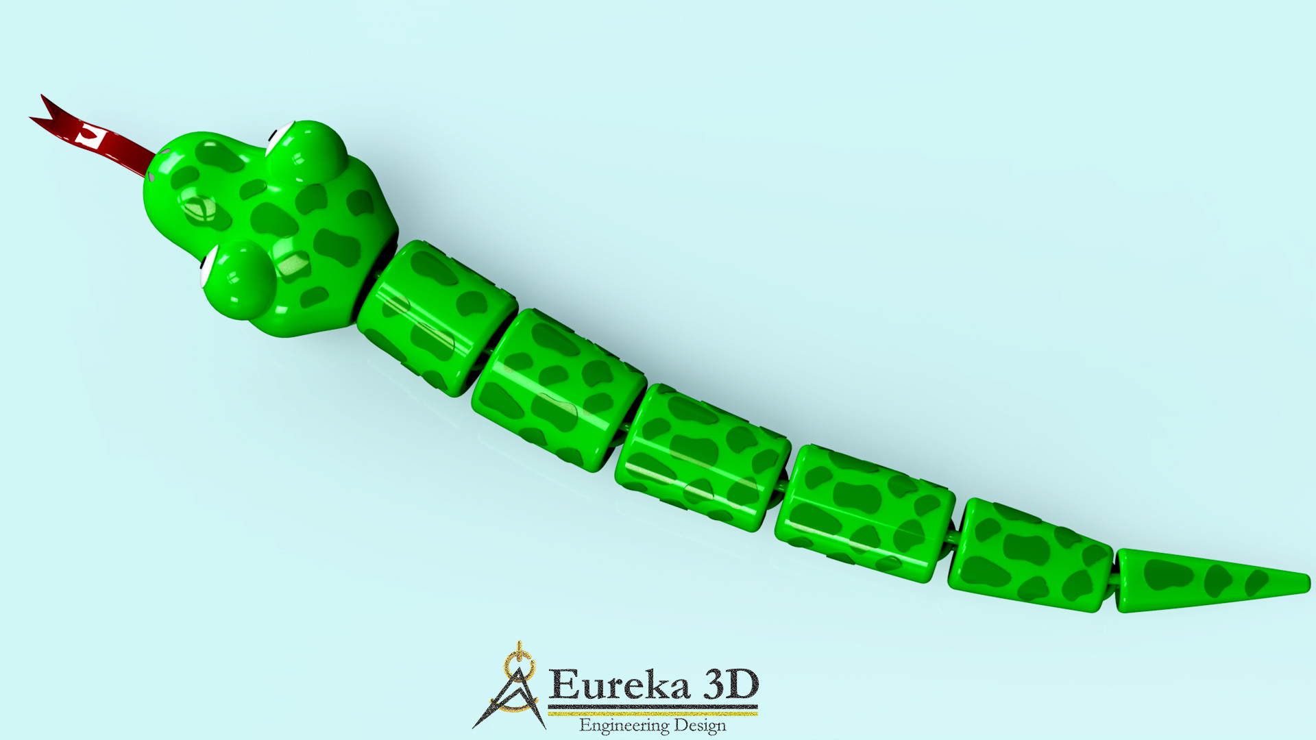 Free STL file Flexible Snake 🐍・Design to download and 3D print・Cults