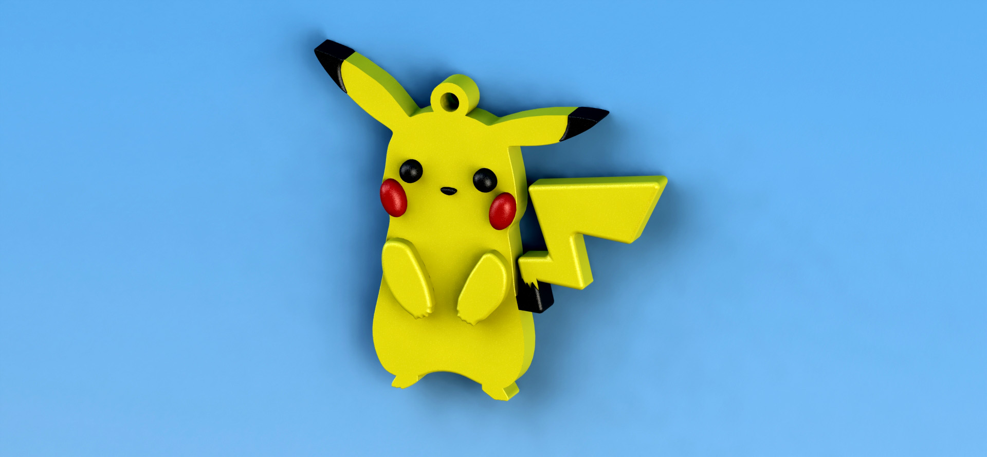 🗝️ Pikachu Keychain・Free STL File for ・Cults