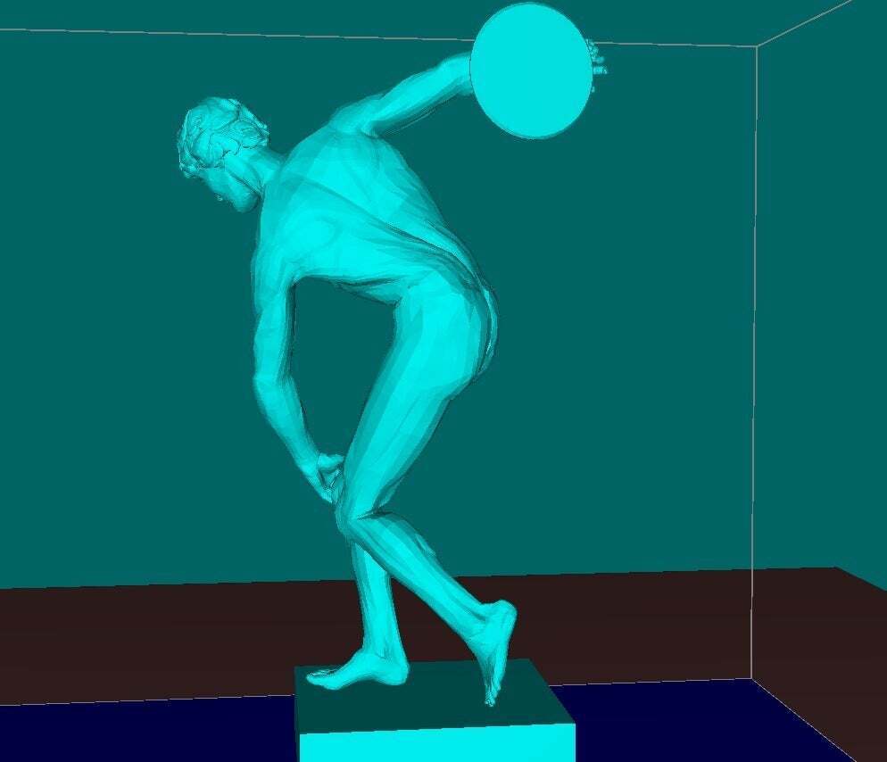 👨 Discus throw man・Free STL File for ・Cults
