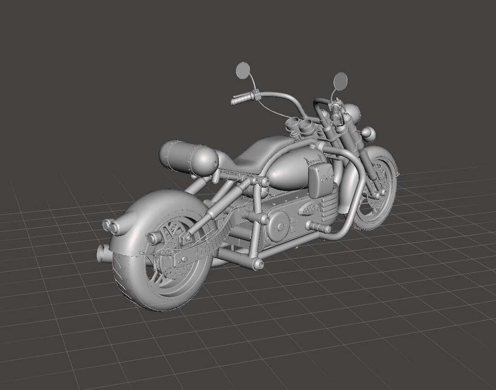 Free STL file Chopper bike 🚗 ・3D printing template to download・Cults