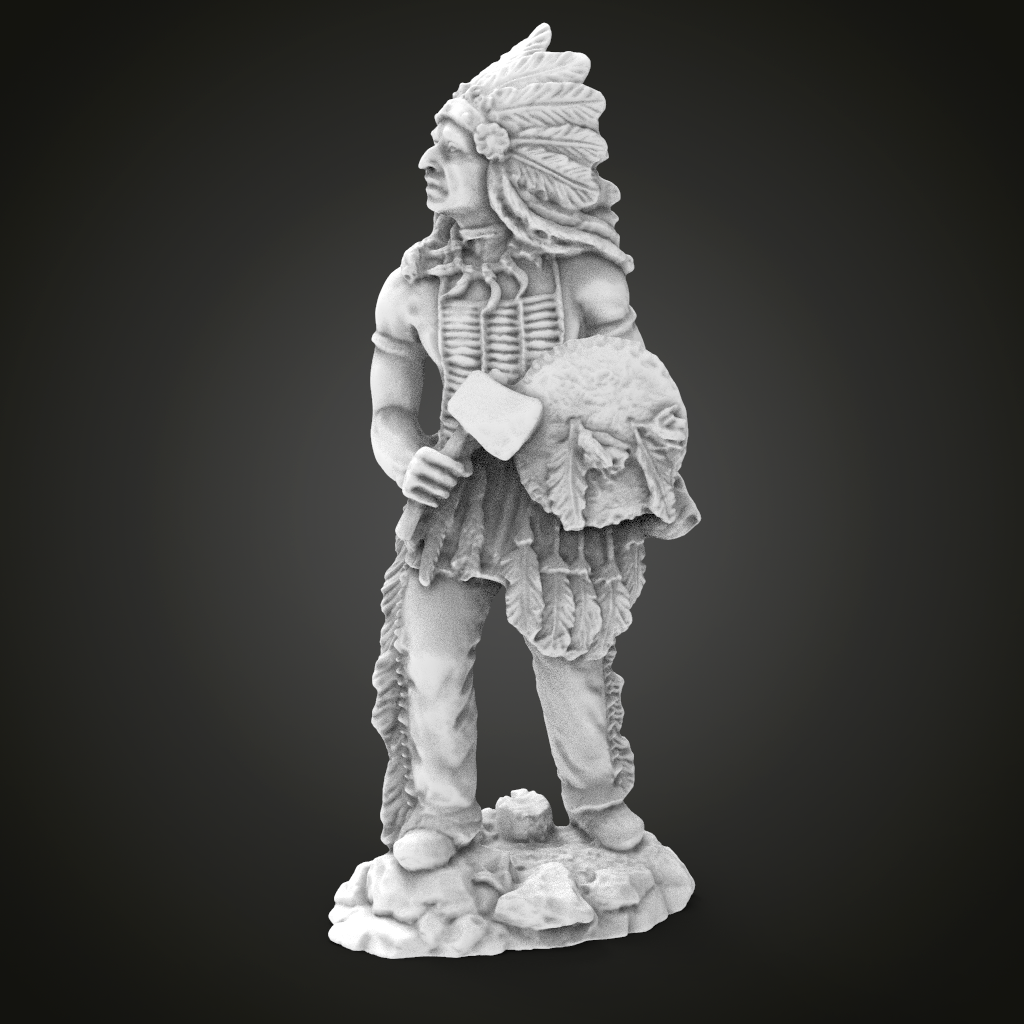 🗿 Indigenous miniature (+ indian bonus for CNC)・Free STL File for ・Cults