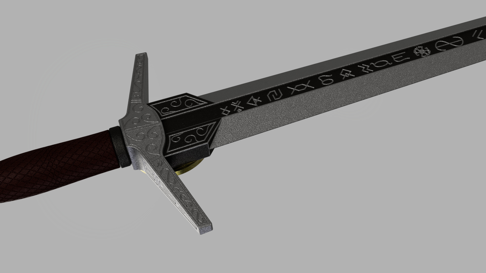 STL file Witcher steel and silver sword 🗡️ ・3D print design to download ...