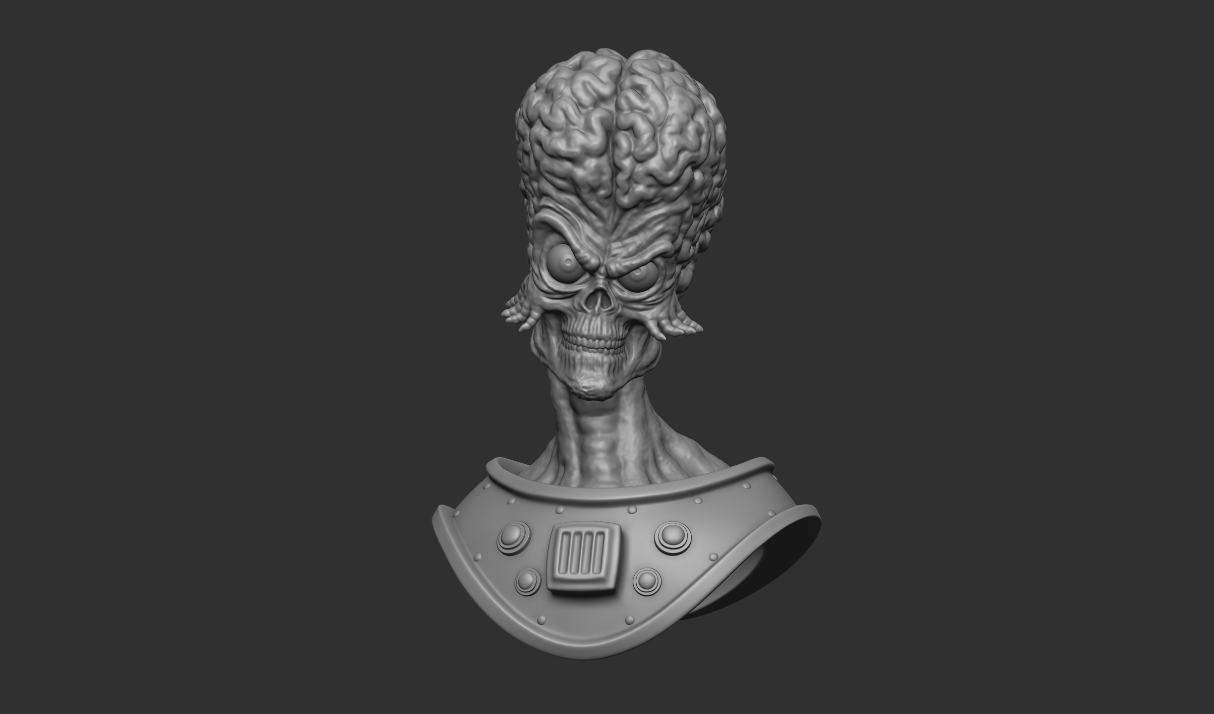 STL file Mars Attacks bust 👤 ・3D printer design to download・Cults