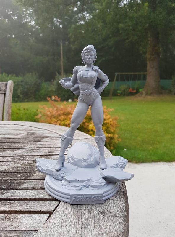 👧 Power Girl 3d Print・ 3D File for ・Cults