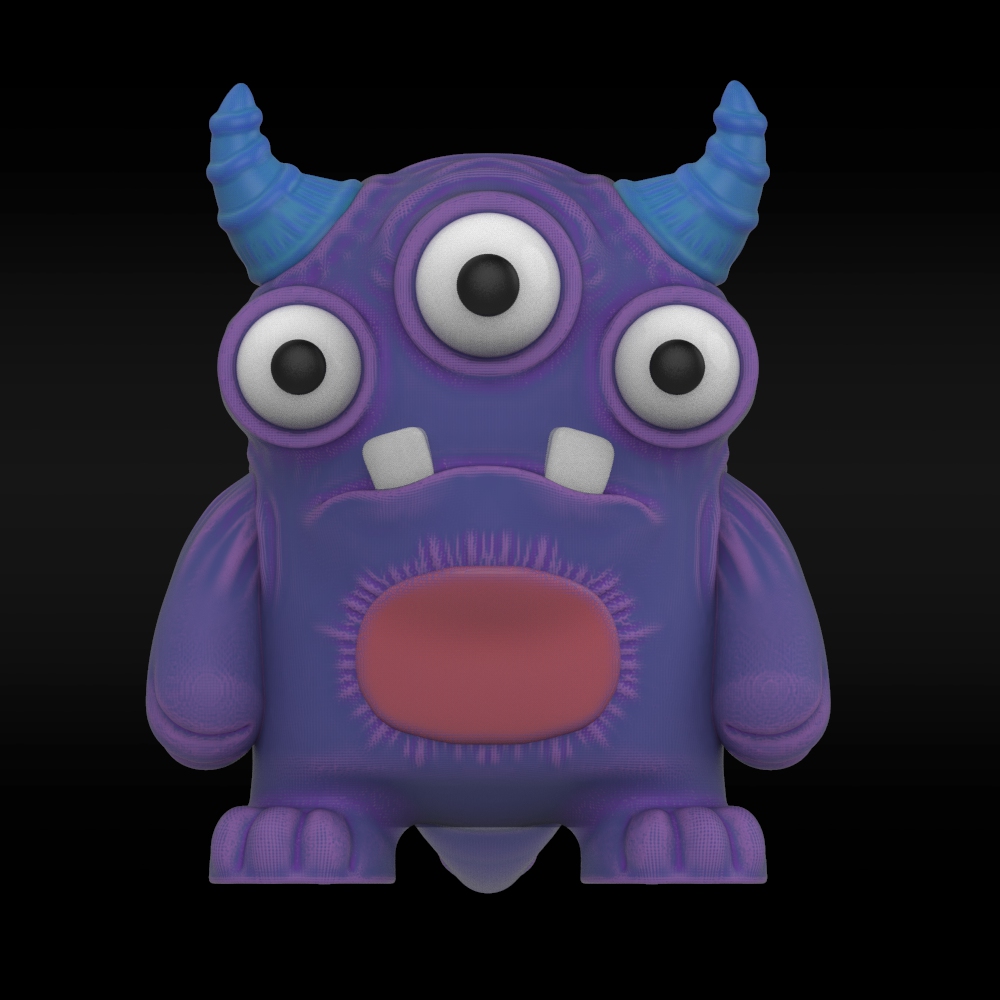 STL file Monster3 🗿・Model to download and 3D print・Cults