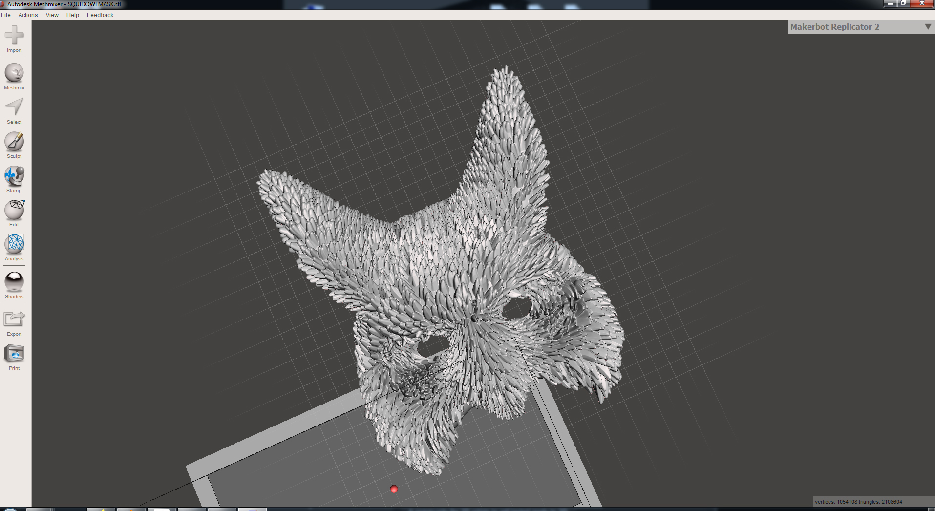 🦑 Squid game VIP mask OWL boss squidgame・ STL File for ・Cults