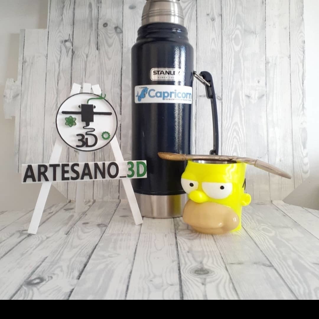 Archivo STL Mate Homero simpson V2 🧉 ・Diseño para descargar y imprimir ...