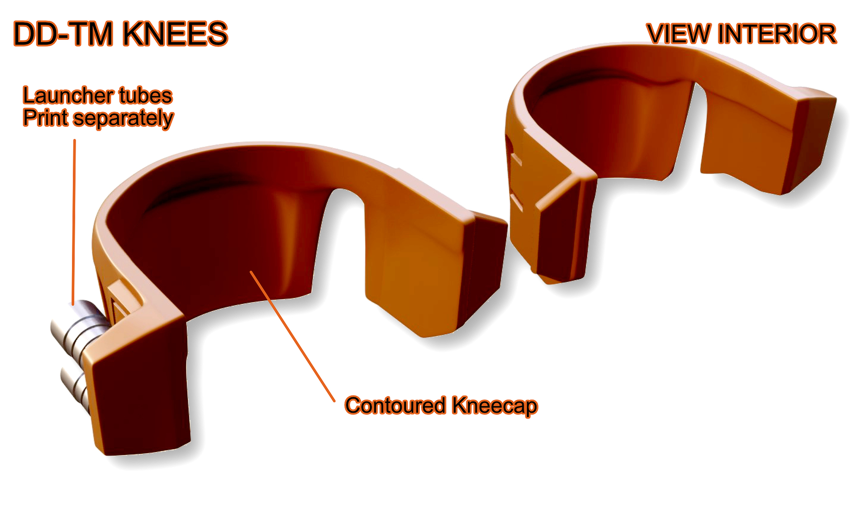 🎭 Knee Armor [DD]・ 3D File for ・Cults