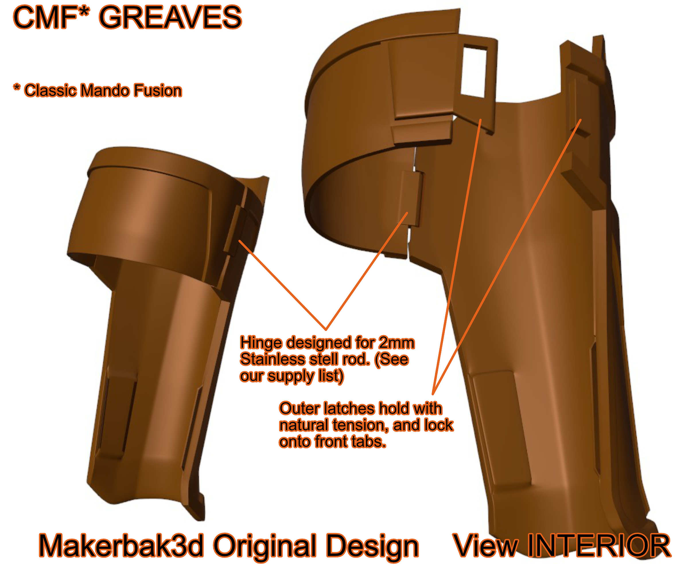 🦵 Greaves Shin Armor [CMF]・ 3D File for ・Cults