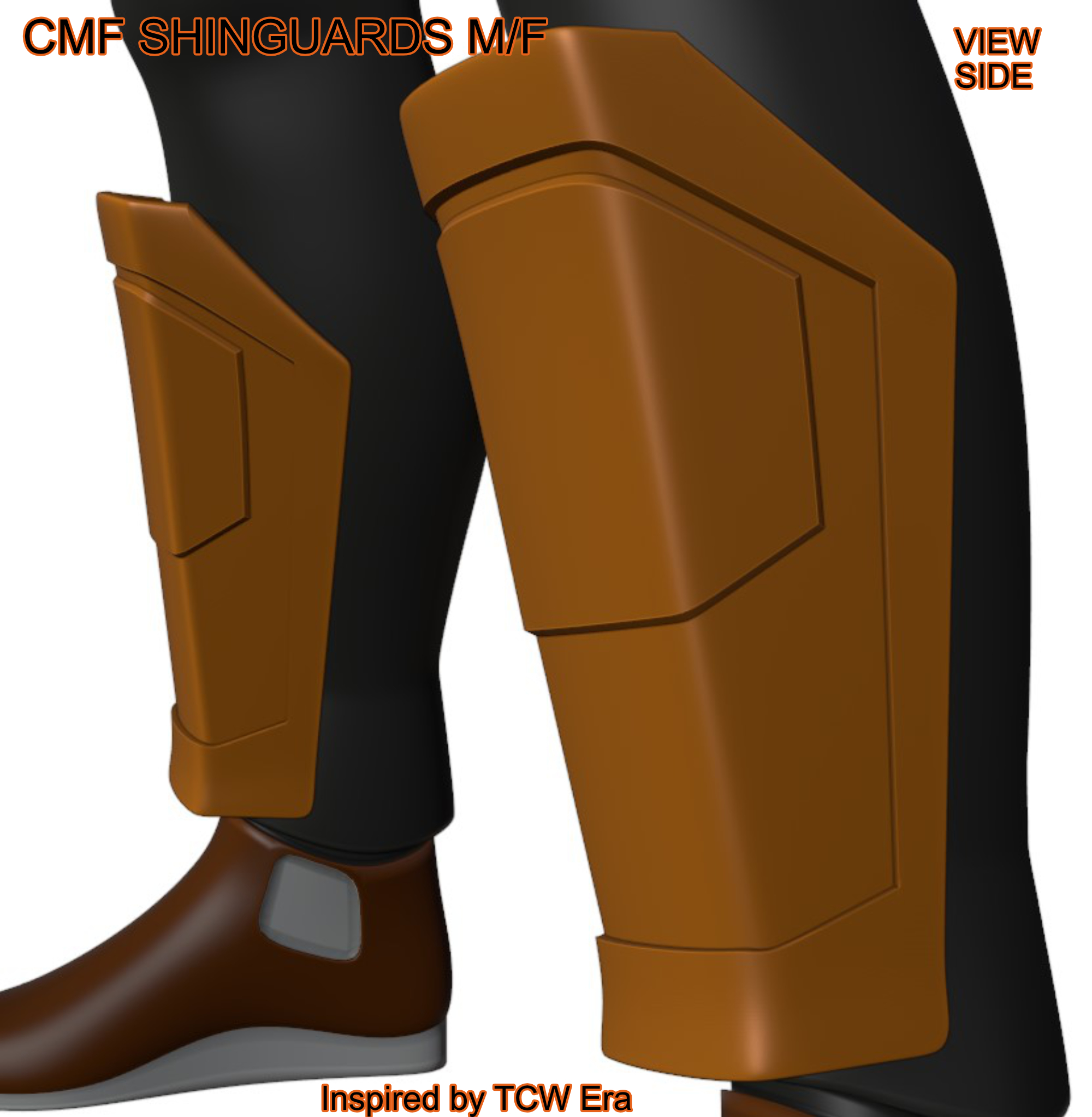 🦵 Clone Wars Style Shin Armor・ 3D File for 3D printing・Cults