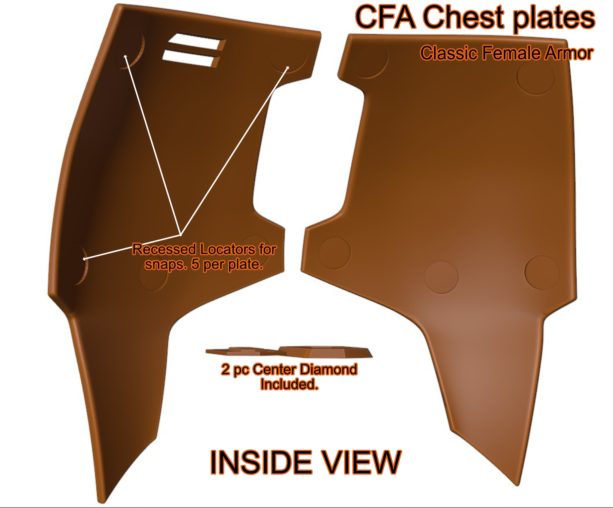 ♀️ Female Chest Armor [CFA]・ 3D File for ・Cults