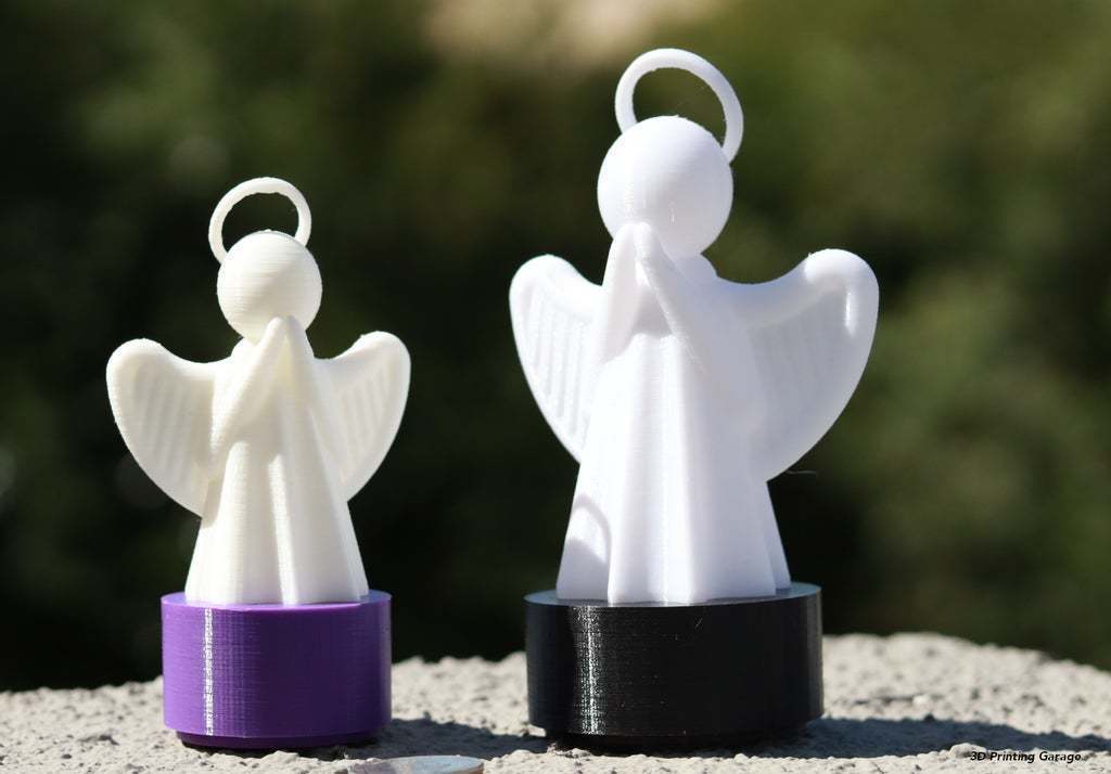 👼 Lid for Angel Tea Light・Free STL File for ・Cults