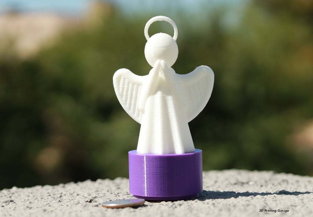 👼 Lid for Angel Tea Light・Free STL File for ・Cults