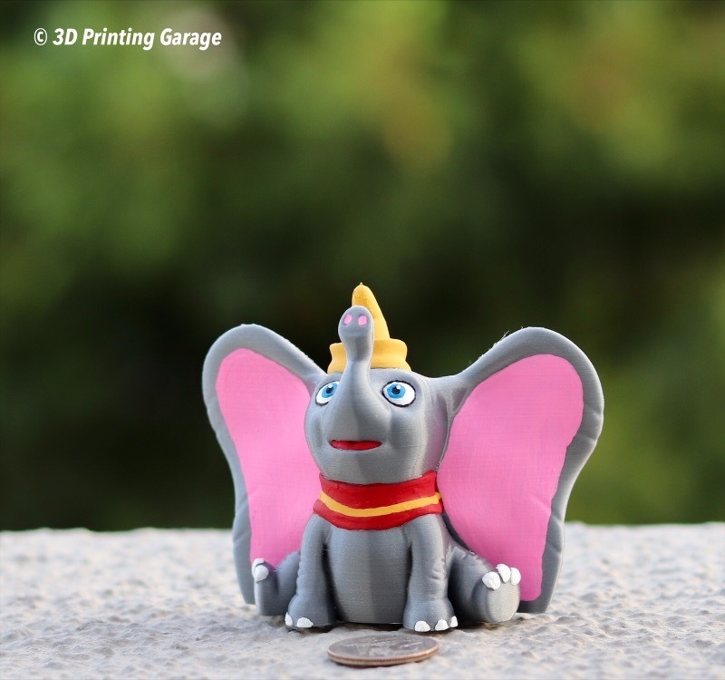 3D printable Dumbo (Easy print no support) • made with Monoselectmini・Cults