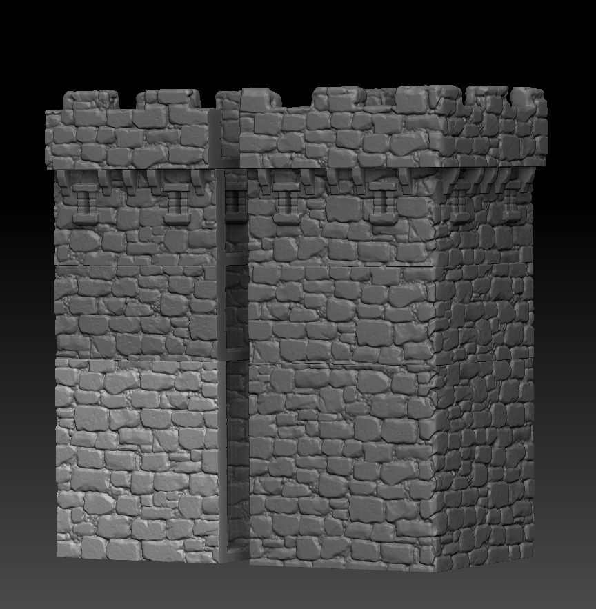 🏰 Medieval Scenery - Castle Walls・ 3D File for ・Cults