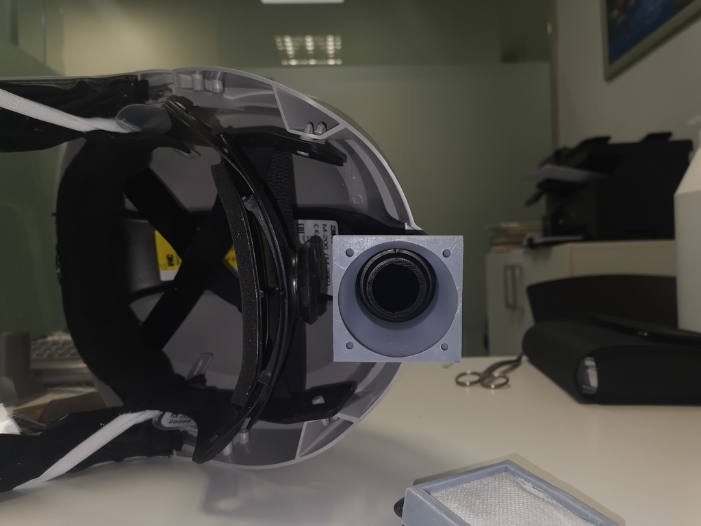 Free 3D file 3M Versaflo air injector with filter PM2.5 🔧 ・3D printer ...