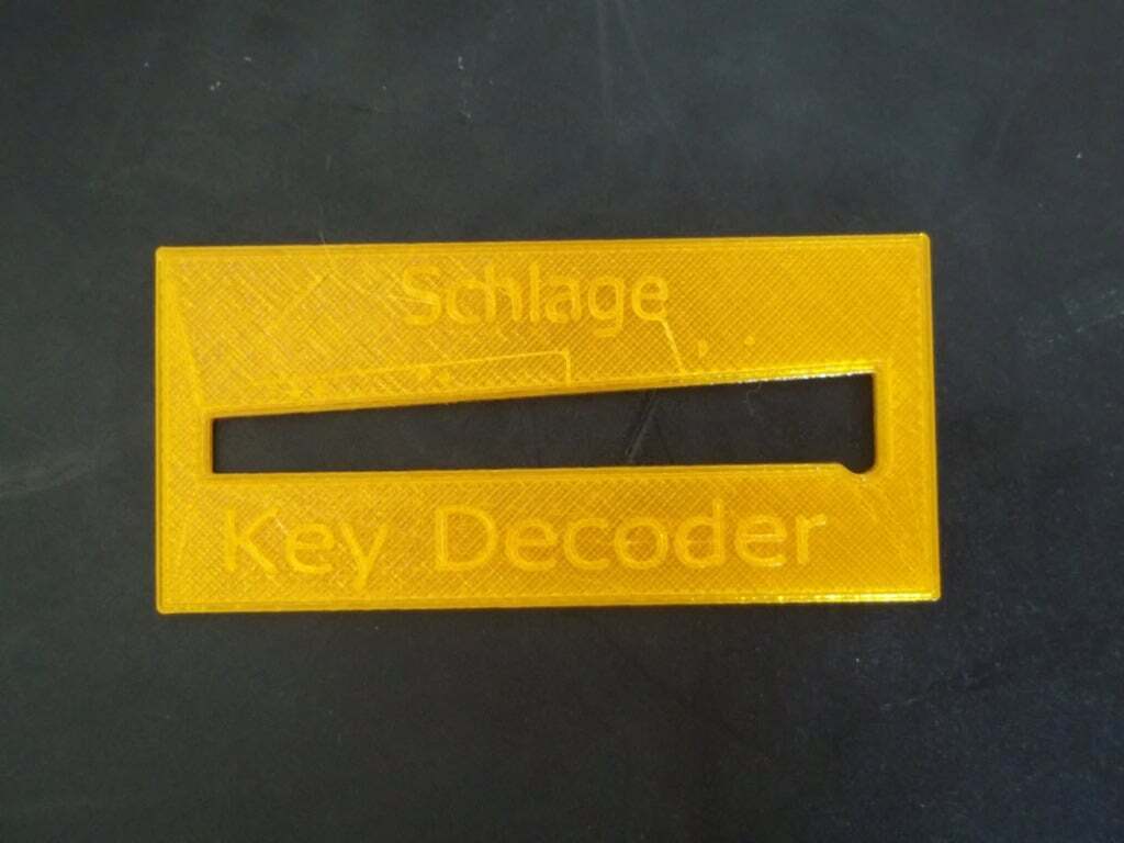 3D printable Key Decoder (For duplicating house keys)・Cults