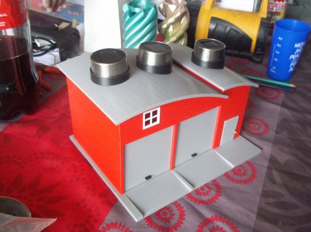 3D printing Fireman Sam Inspired, Solar Powered Fire Station・Cults