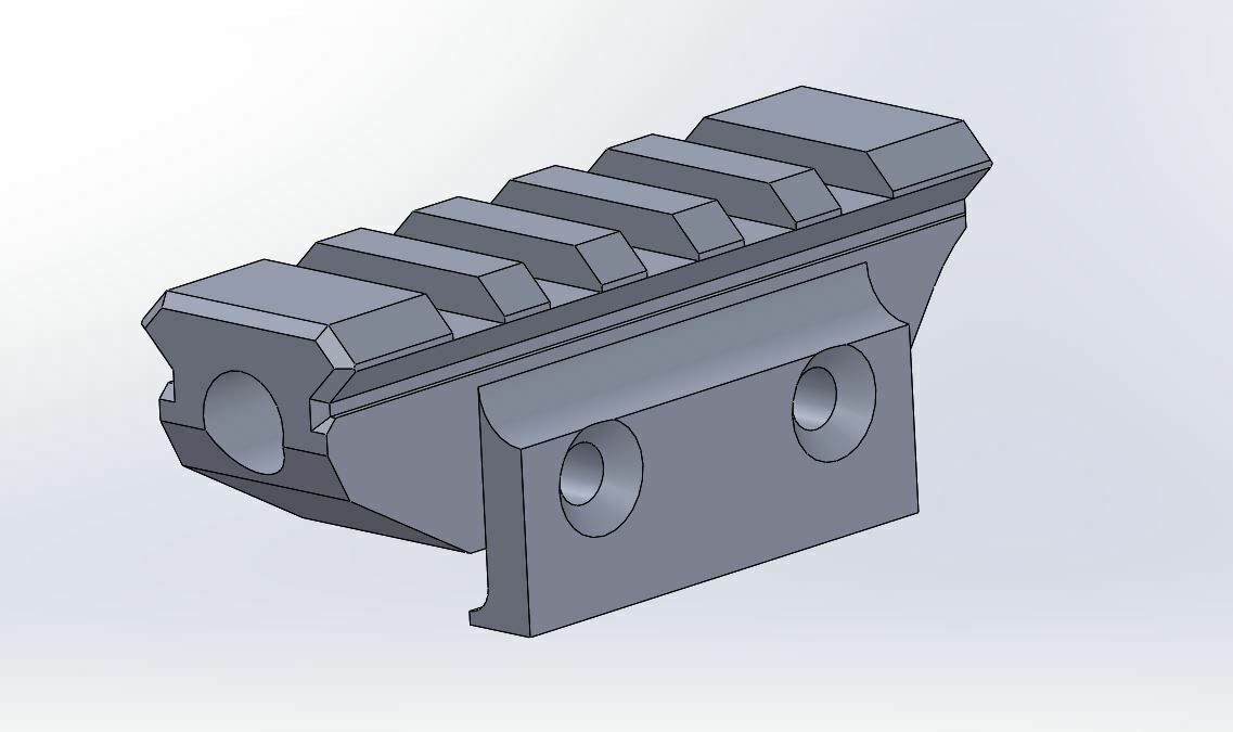 STL file AKS-74U rear sight mount (WE tech) 🔫 ・3D printing idea to ...