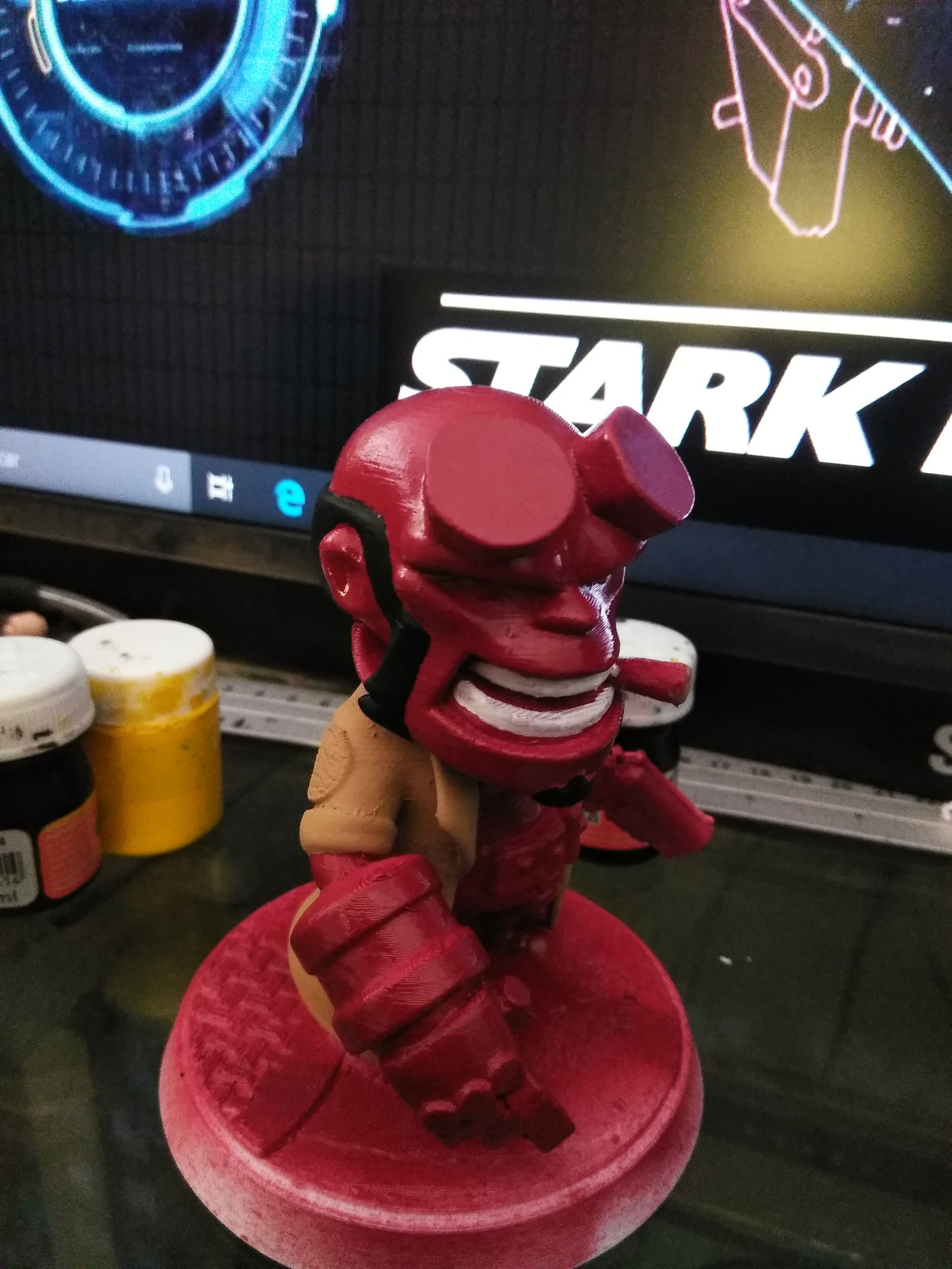 3D printing Hellboy Chibi Miniature・Cults
