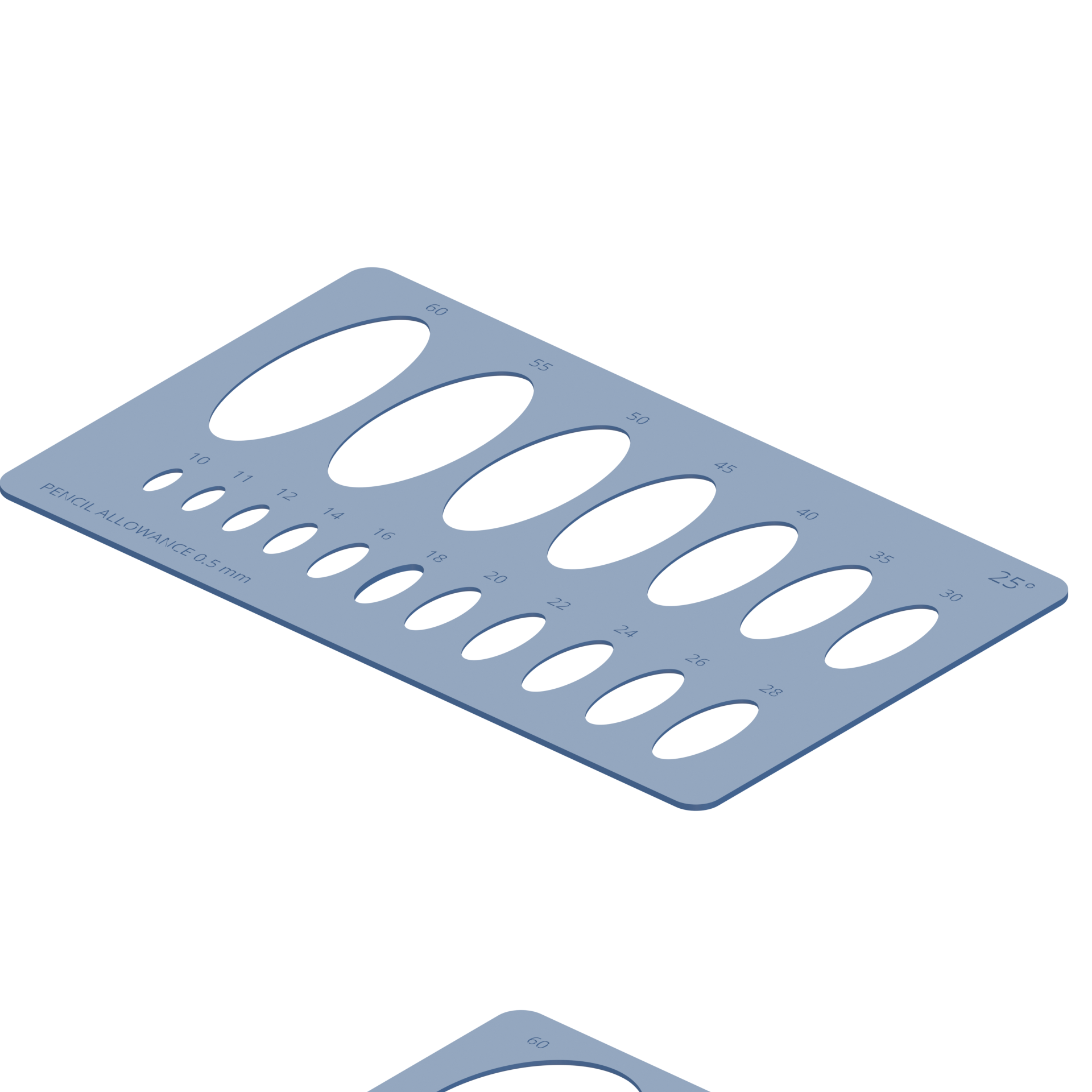 Free STL file Ellipse Templates - Set of 4 🔧 (OBJ)・3D printer model to ...