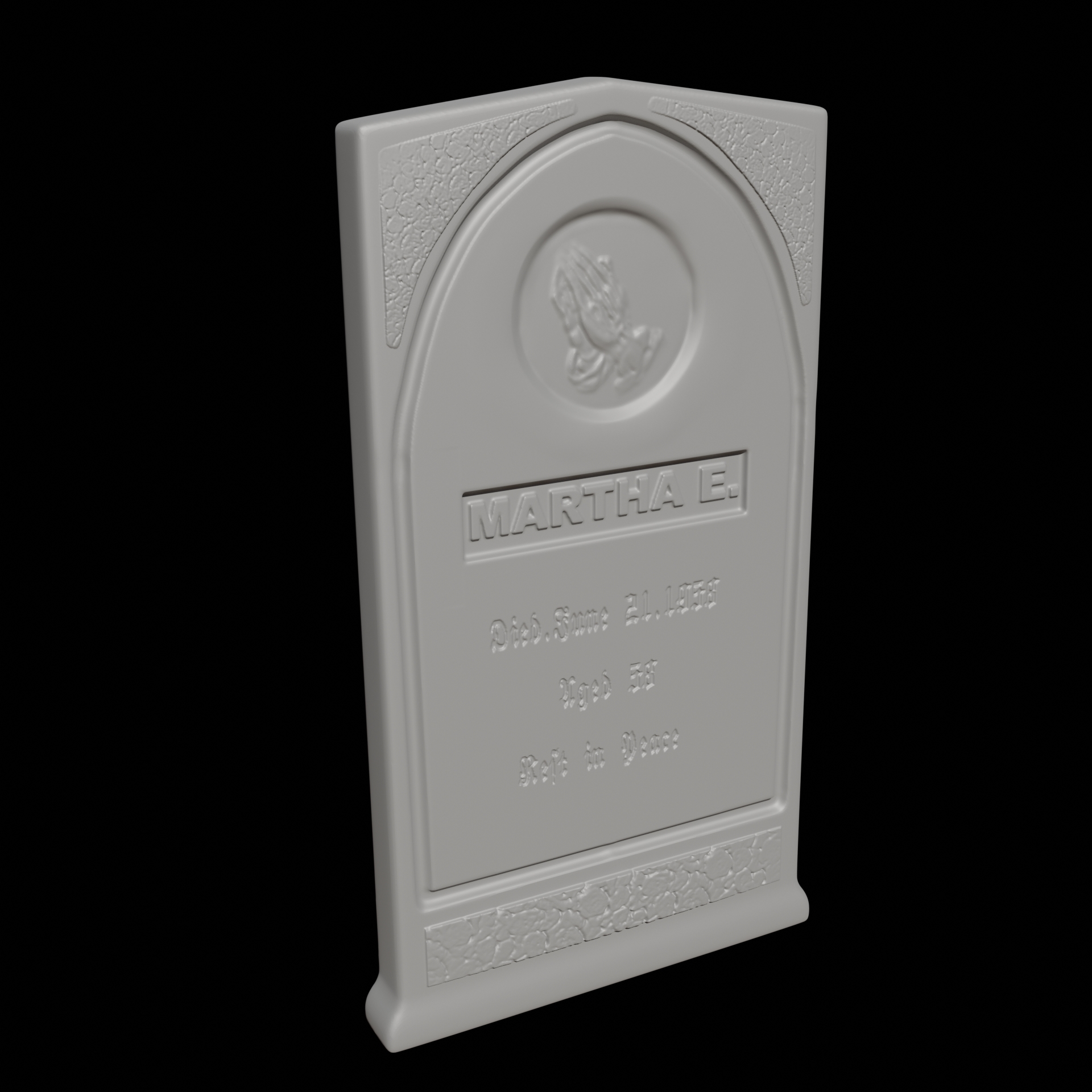 🪦 5 pack – Tombstones and gravestones・ STL File for ・Cults