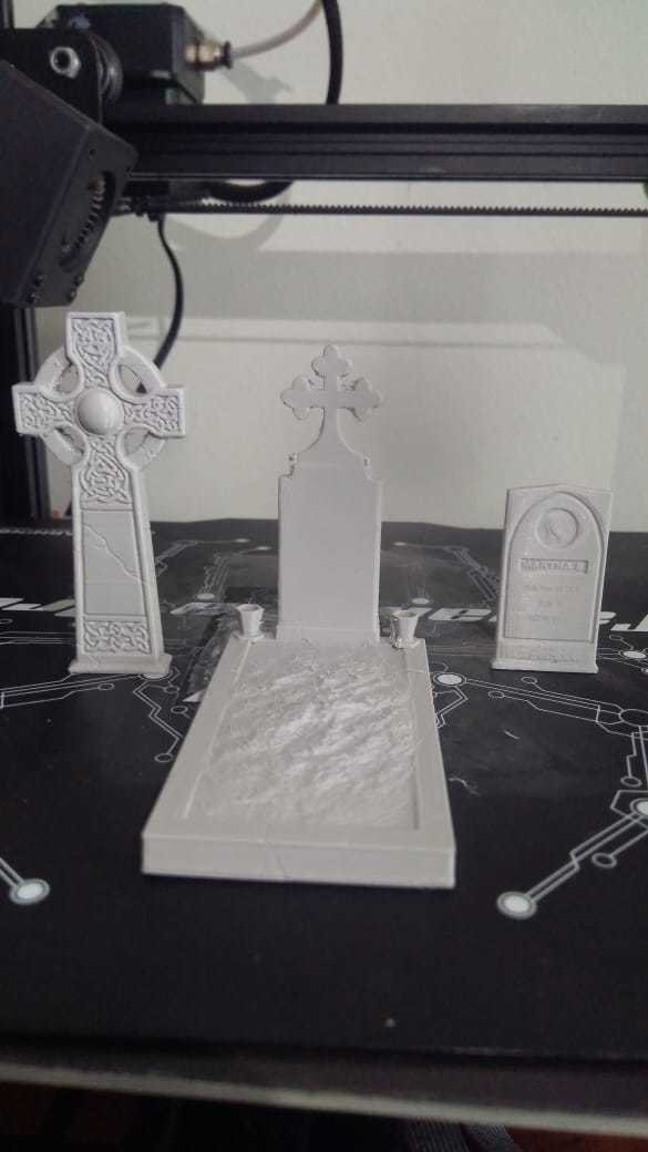 🪦 5 pack – Tombstones and gravestones・ STL File for ・Cults