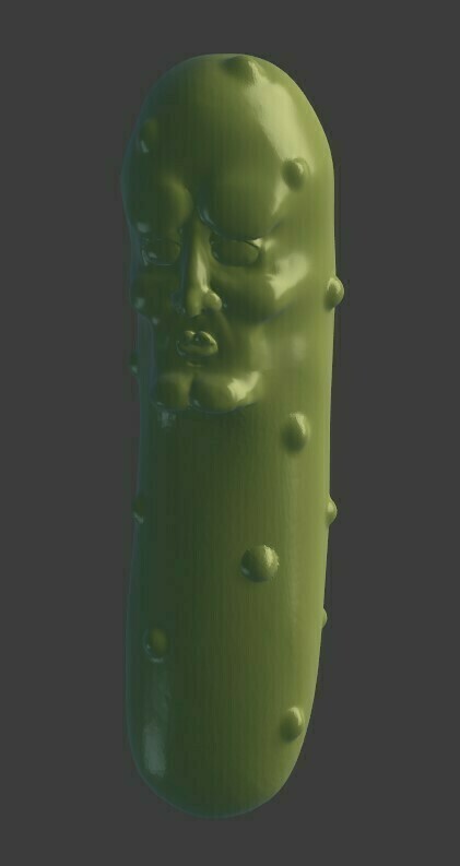 👾 Handsome Squidward Pickle・Free STL File for ・Cults