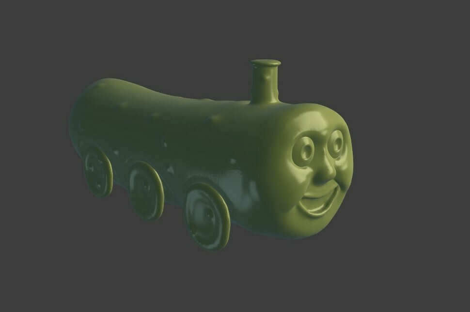 🎨 Thomas the Pickle Engine・Free STL File for ・Cults