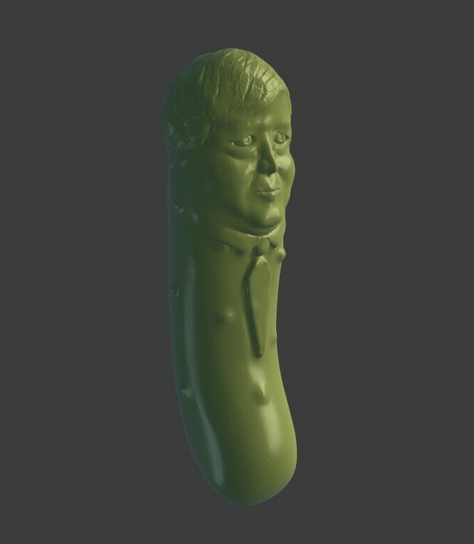 Бесплатный STL файл Pickle Boris Johnson 👾 ・3D-печатный объект для ...