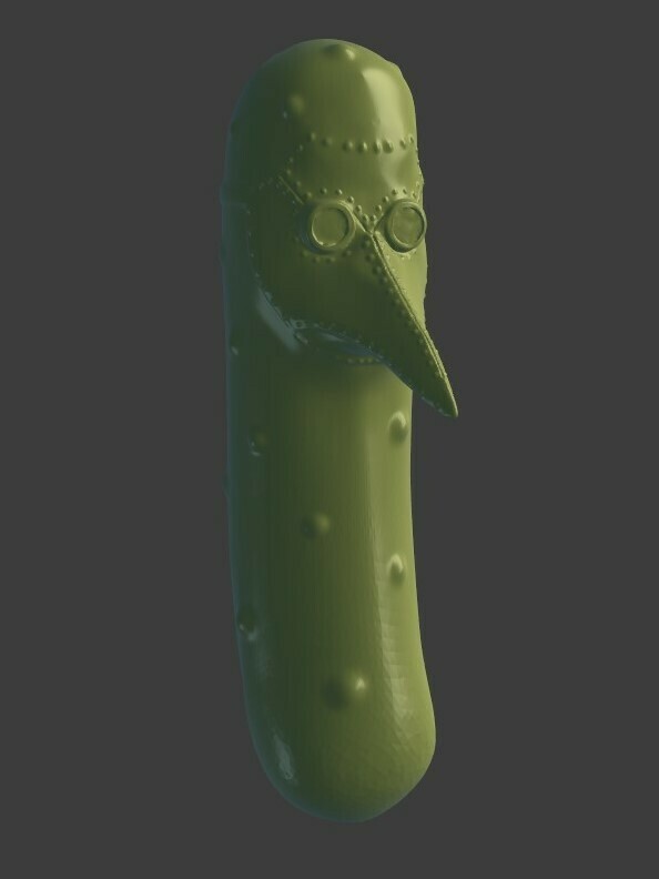 Free STL file Plague Doctor Pickle 🩺 ・3D printing idea to download・Cults