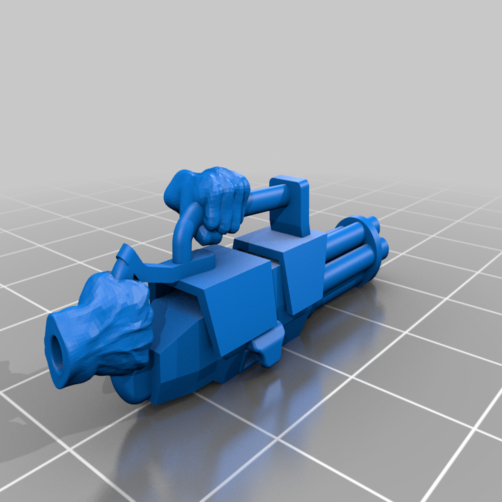 🎲 Minigun bit・Free STL File for ・Cults