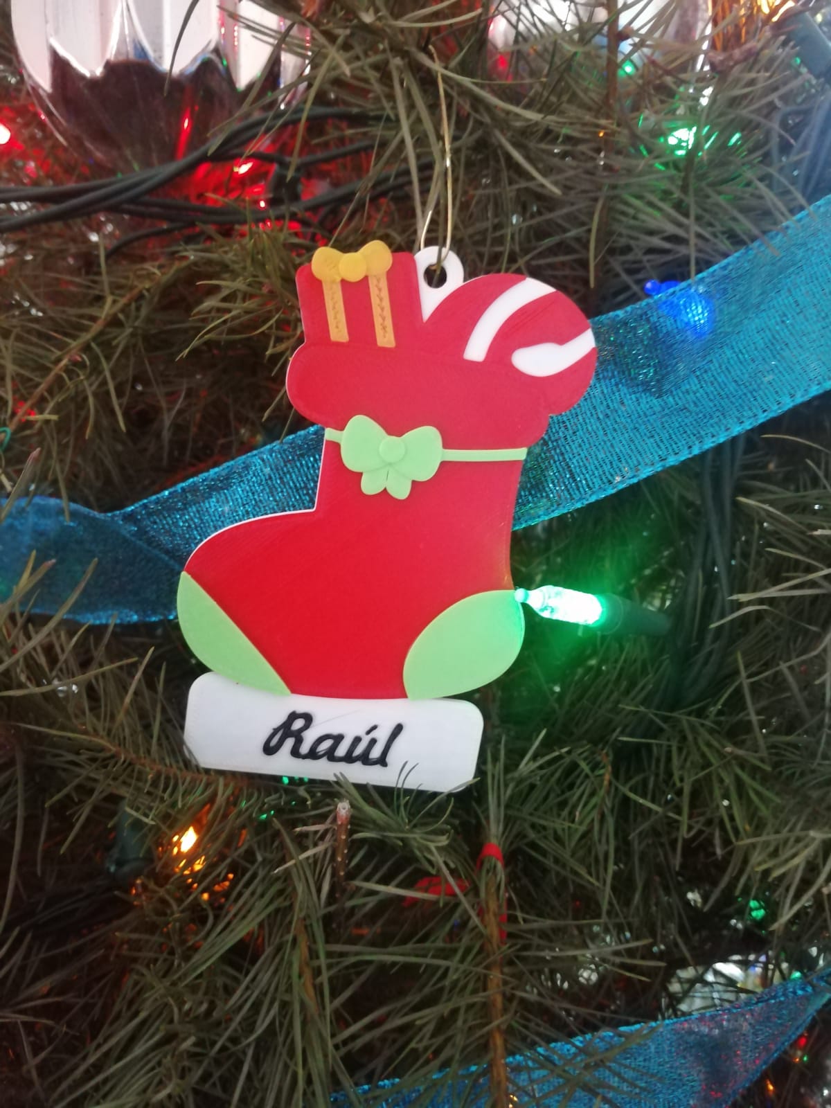 STL file Christmas tree decoration in boot shape 🎄 ・3D printing design ...