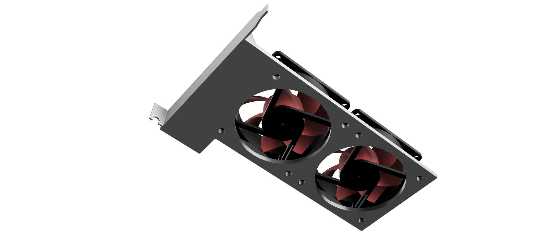 Free STL file PCie 80mm and 70mm fan - Graphic card cooler 🖥️ ・3D ...