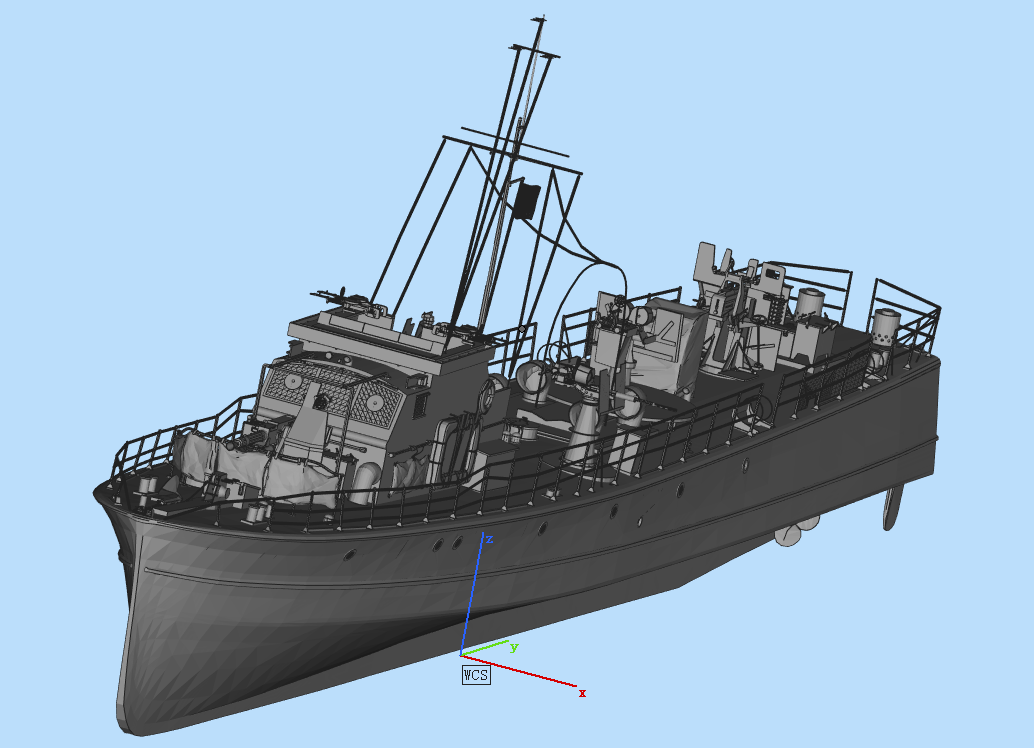 STL file Fairmile class C gunboat 🚢 ・3D printing design to download・Cults