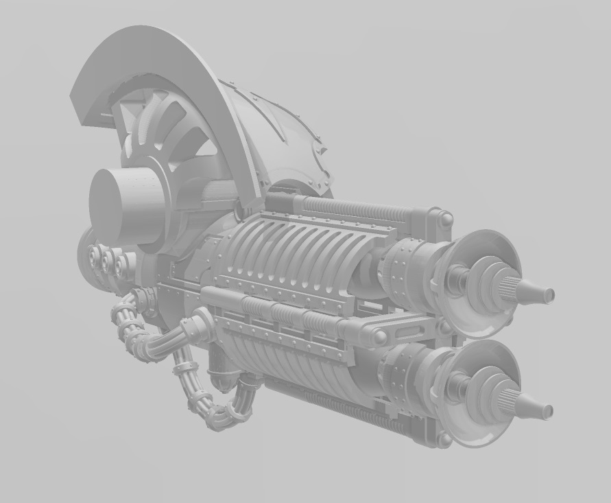 🎲 Jackal Pattern Porphy Conversion Beam Cannons for 28mm and 8mm・ STL ...