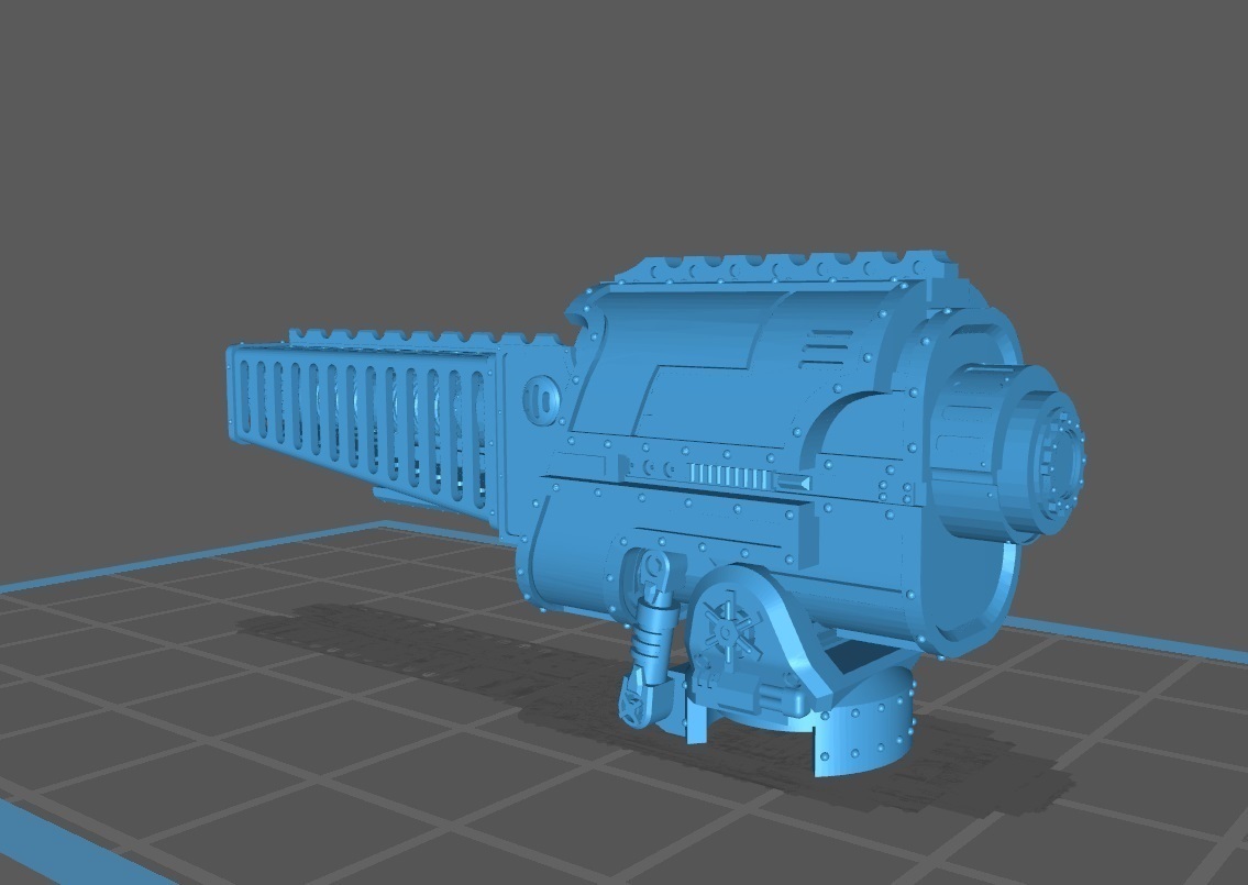 🎲 AT18 Warlord Shoulder Mounted Melta Cannons・Free STL File for ・Cults
