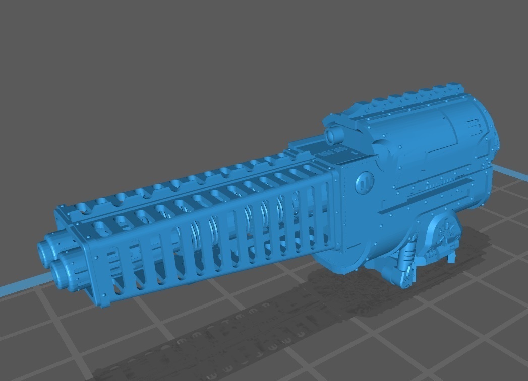 🎲 AT18 Warlord Shoulder Mounted Melta Cannons・Free STL File for ・Cults