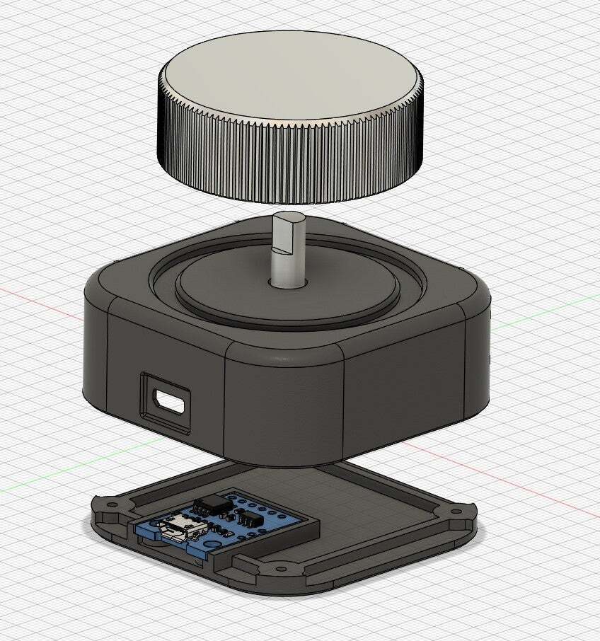 Free STL file Volume Knob for Digispark ATtiny85 🔧 ・3D printer design ...