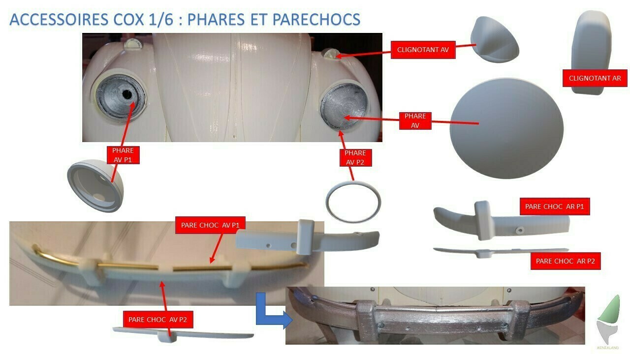 Free STL file VOLKSWAGEN COX BEETLE ADDITIONAL ACCESSORIES 🚗 (DXF)・3D ...