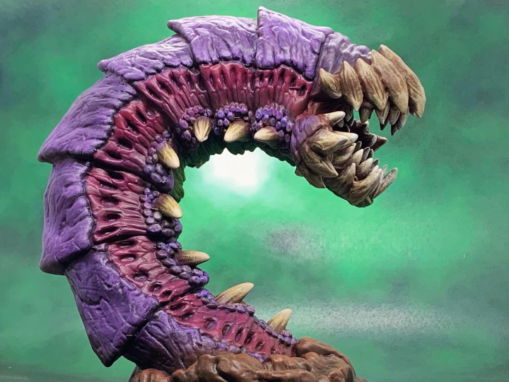 3D printed Purple Worm・Cults