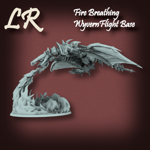 🔥 Fire Breathing 90x120 Flight Base・Free STL File for ・Cults