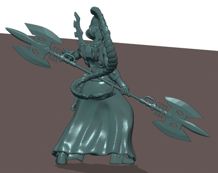 STL file Female Alien Seer Elf ♀️ ・3D printing idea to download・Cults