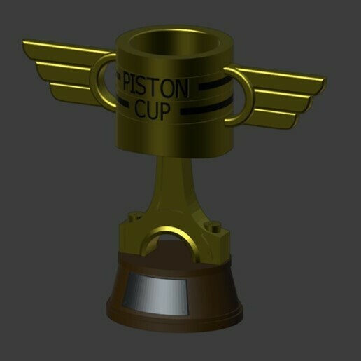 🚗 Piston Cup, Fan Model.・ STL File for ・Cults