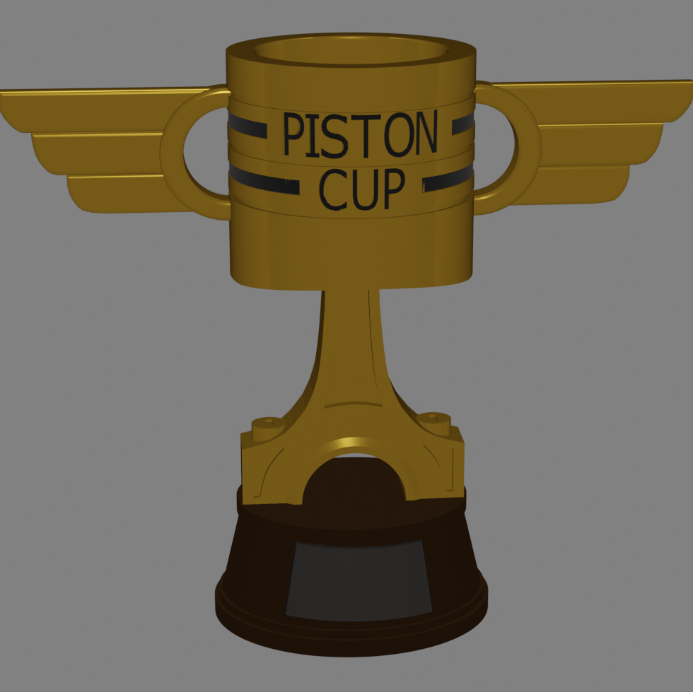 🚗 Piston Cup, Fan Model.・ STL File for ・Cults