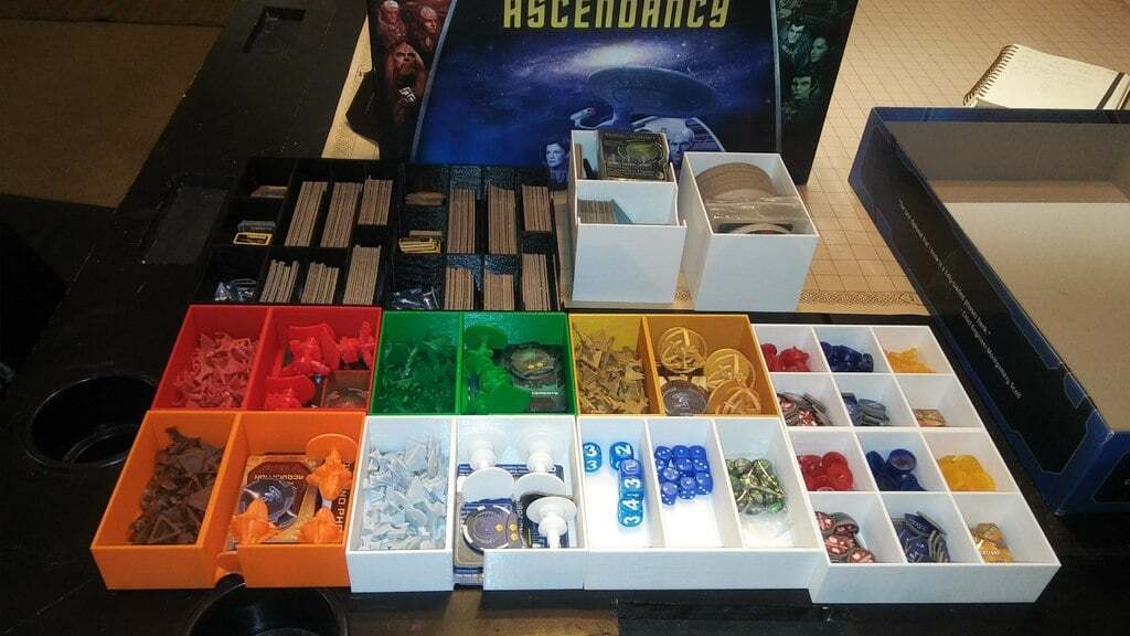 3D printable Star Trek Ascendancy Box Insert・Cults