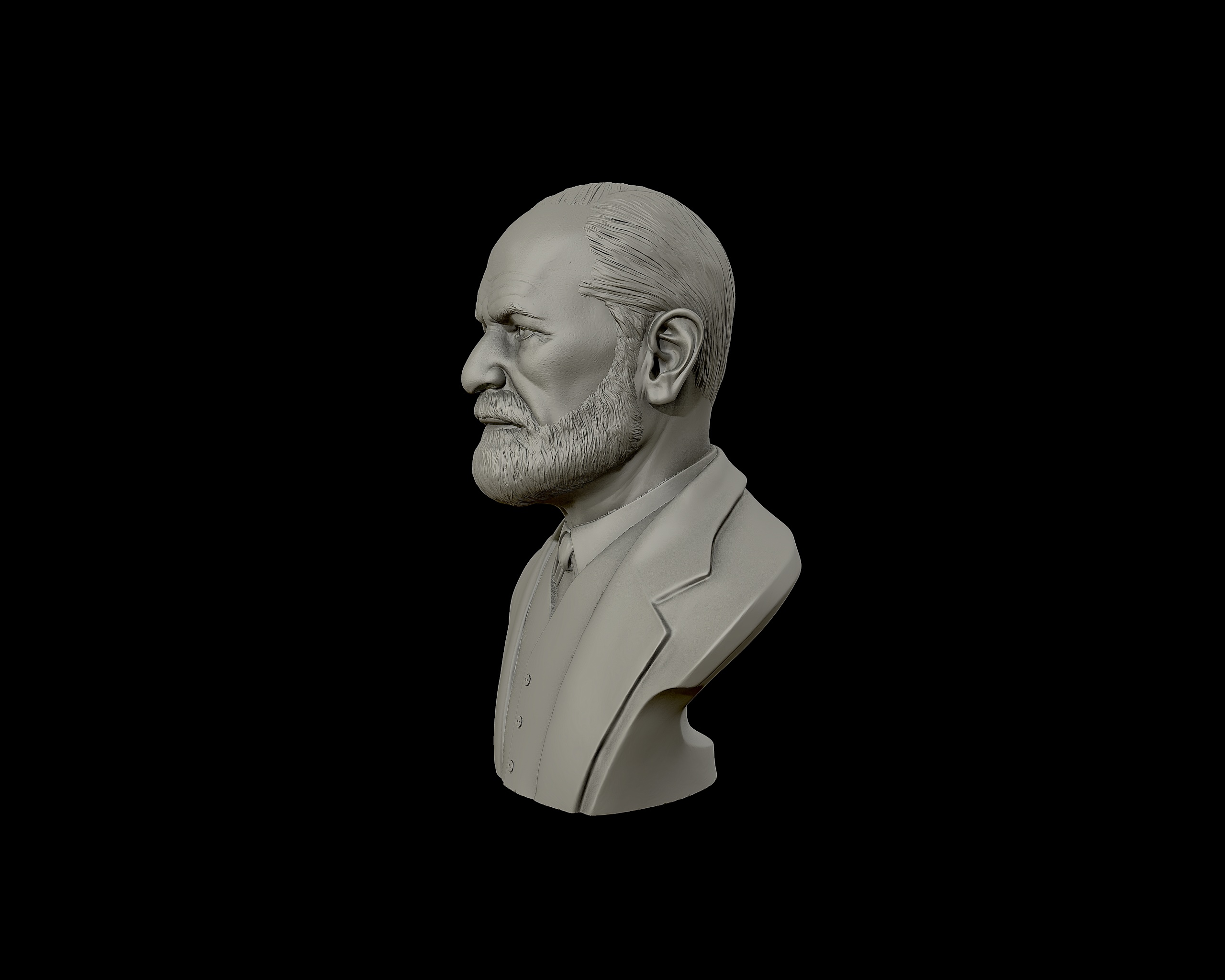 Archivo STL Modelo de impresión 3D de Sigmund Freud 🗿 (OBJ)・Diseño de ...