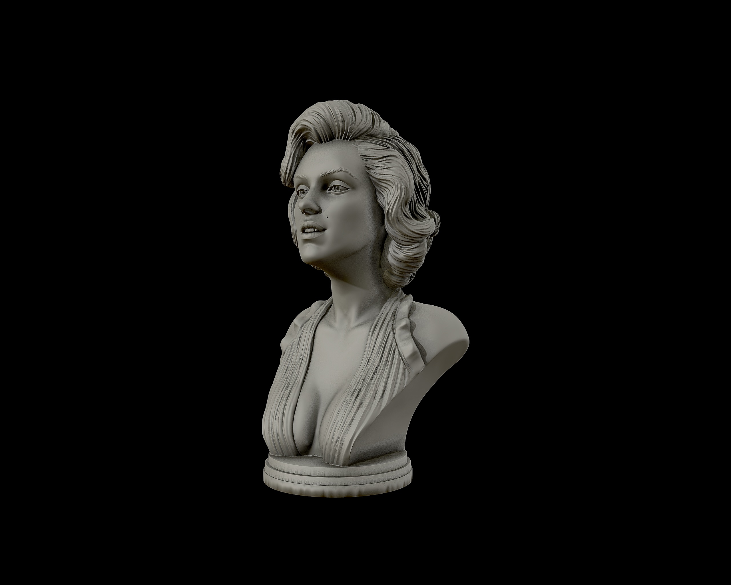 STL file Marilyn Monroe 3D print model 🗿 (OBJ)・3D printing idea to ...