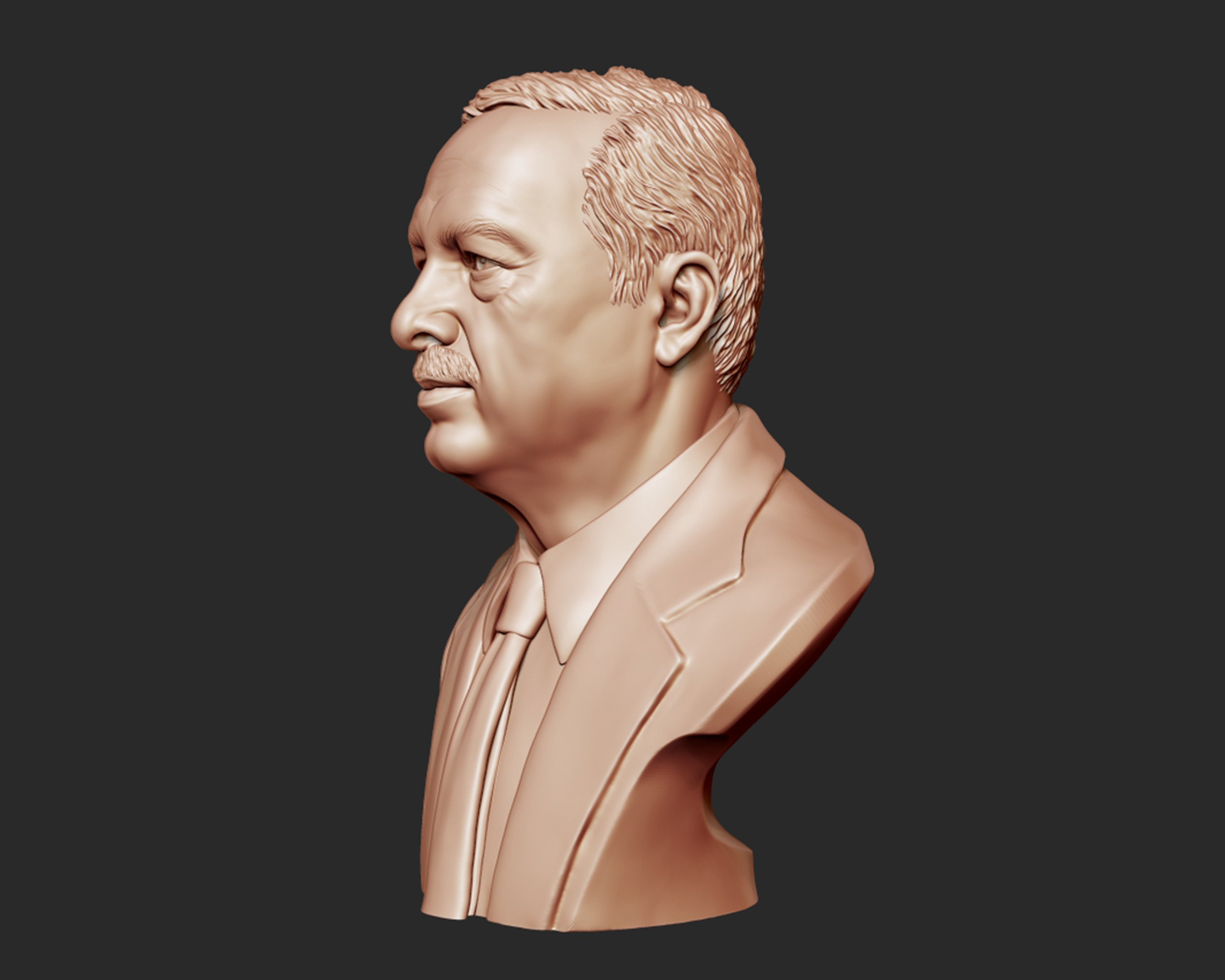 STL file Recep Tayyip Erdogan 3D print model 🦃 (OBJ)・3D printing ...