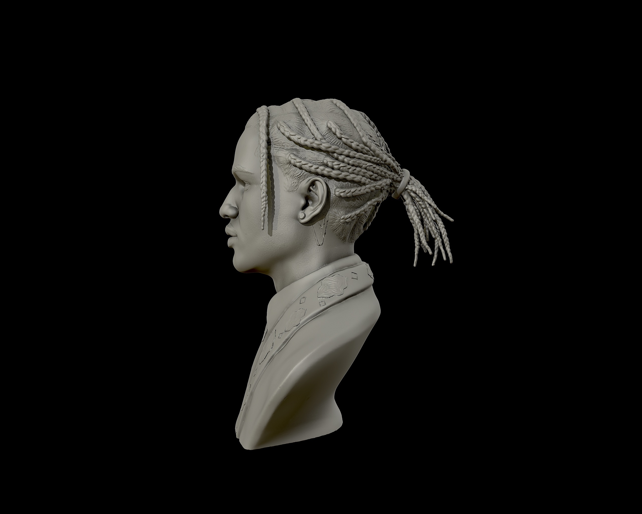 STL file ASAP Rocky Portrait sculpture 3D print model 🗿 (OBJ)・3D print ...